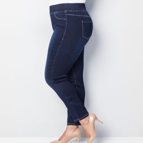 Avenue | Jeans | Avenue Butter Denim Pull On Skinny Jeans Nwt | Poshmark